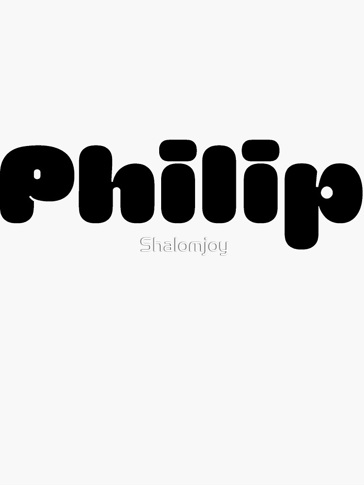"Philip" Sticker for Sale by Shalomjoy | Redbubble