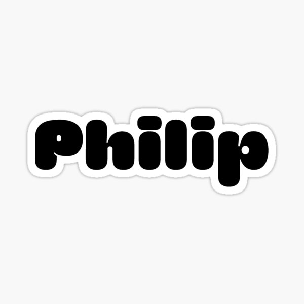 "Philip" Sticker for Sale by Shalomjoy | Redbubble