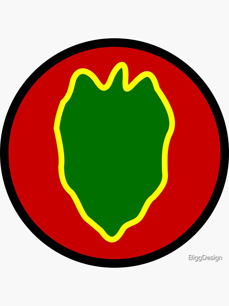"24th Infantry Division Patch" Sticker for Sale by BiggDesign | Redbubble