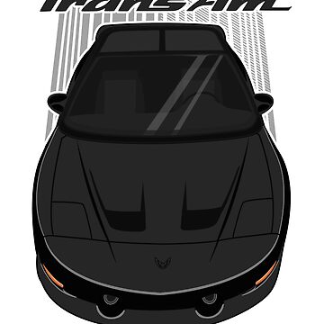 "Firebird Trans Am 93-97 - Black" Clock for Sale by V8social | Redbubble