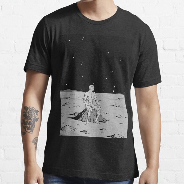 "Space Wojak (Greyscale)" T-shirt for Sale by LevonSan | Redbubble | wojak t-shirts - wojack t ...