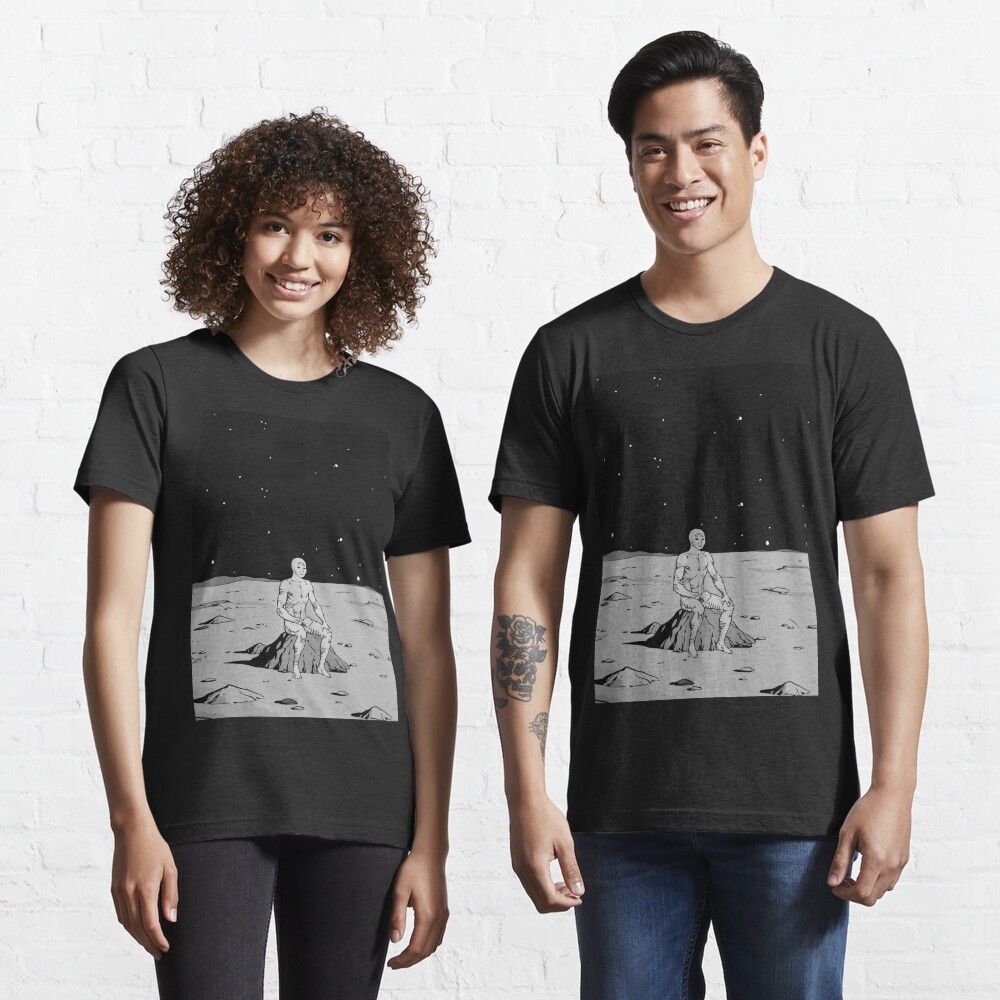 "Space Wojak (Greyscale)" T-shirt for Sale by LevonSan | Redbubble | wojak t-shirts - wojack t ...