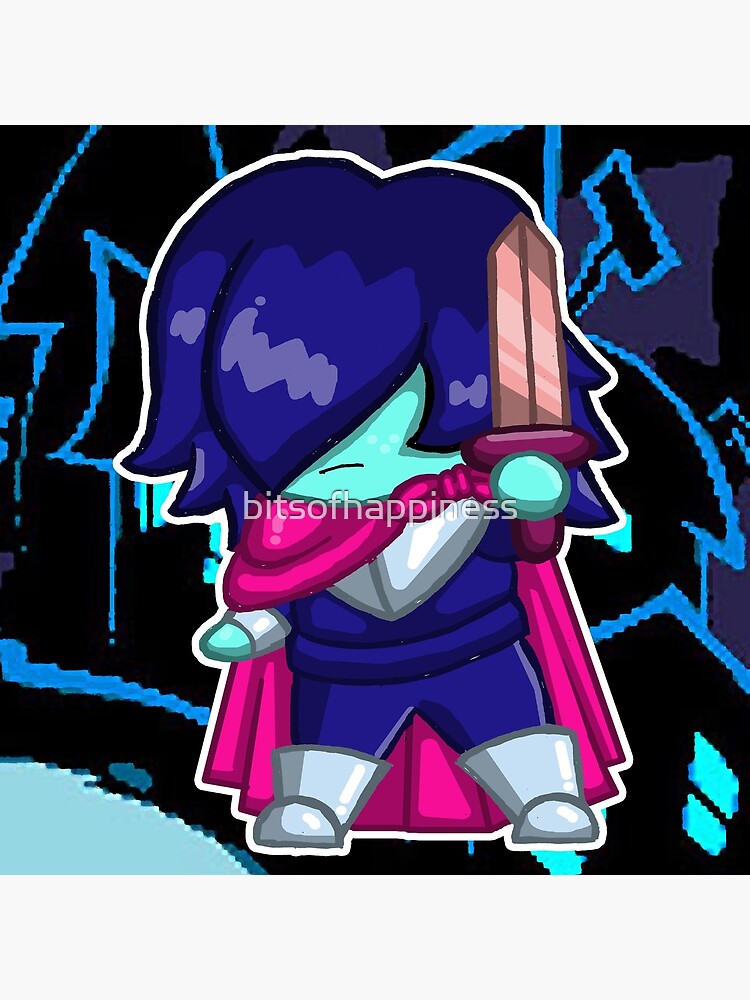 Póster «Kris - Deltarune Chibi» de bitsofhappiness | Redbubble