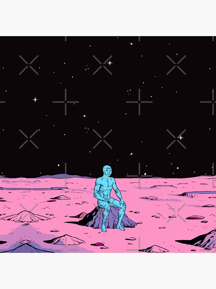 "Space Wojak (Colour)" Sticker for Sale by LevonSan | Redbubble