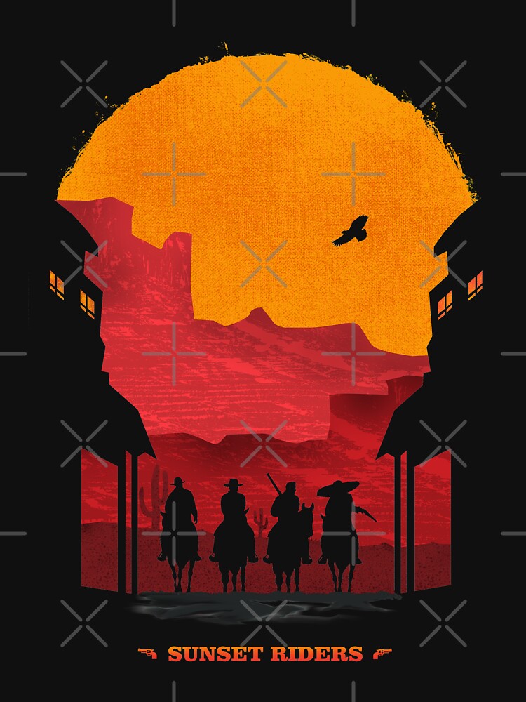 "Sunset Riders" T-shirt for Sale by mateusquandt | Redbubble ...