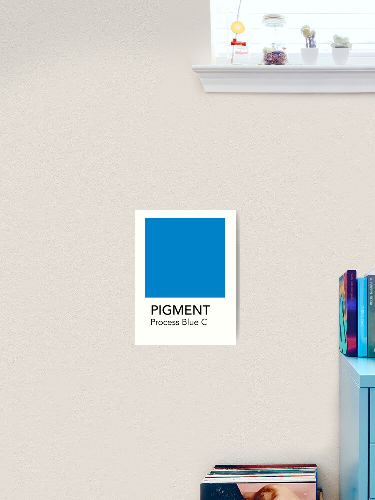 "Pantone Process Blue C" Art Print for Sale by anniesibon | Redbubble
