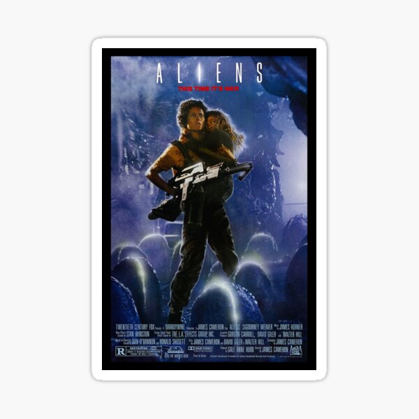 "ALIENS" Sticker by movie1addicted | Redbubble