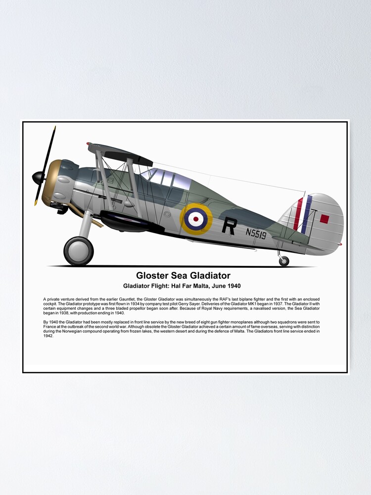 "Gloster Sea Gladiator" Poster for Sale by coldwarwarrior | Redbubble