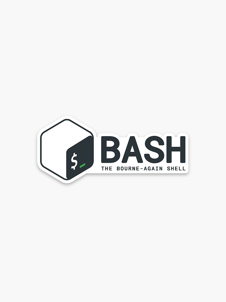 "Bash Scripting Sticker" Sticker for Sale by linkevbindesign | Redbubble