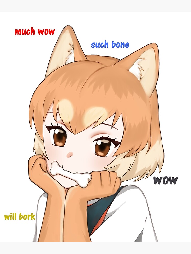"Kemono Friends - Doge Meme" Art Print by reter | Redbubble