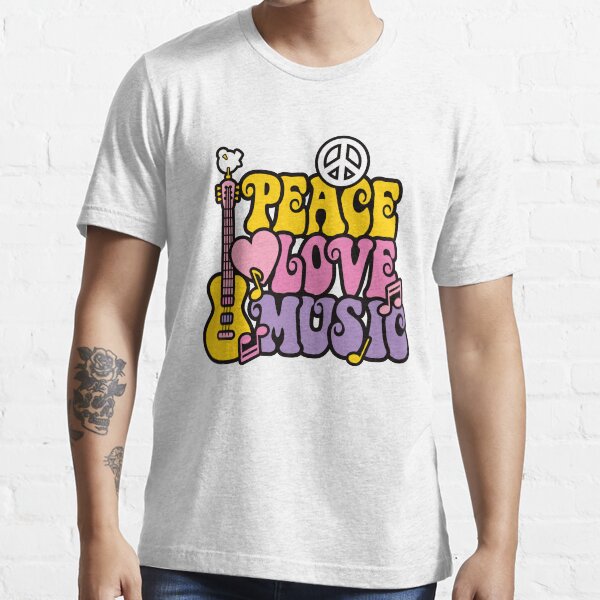 Peace Love Music T Shirt For Sale By Lisann Redbubble Peace T