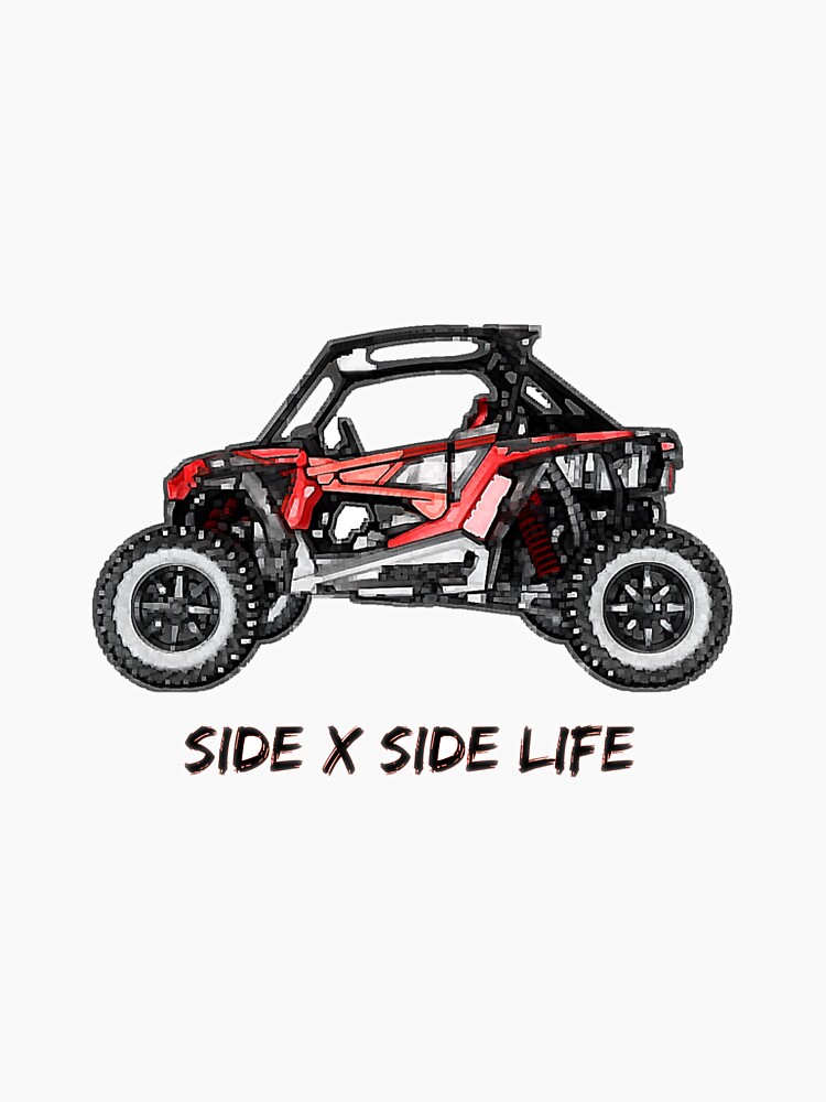 "SIDE X SIDE LIFE" Sticker for Sale by grmcclure | Redbubble