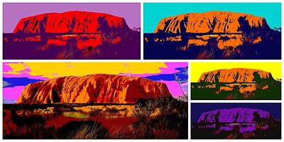 "Colours of Uluru" by LexaTHarpell | Redbubble