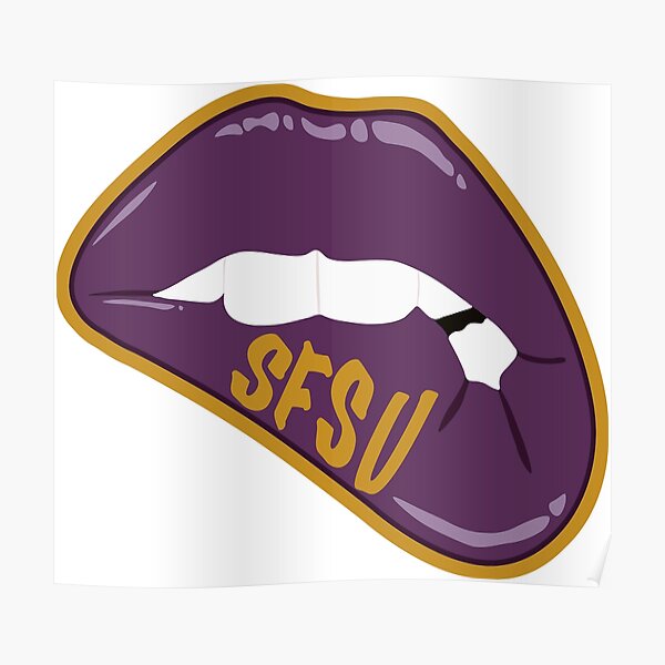 "SFSU lips" Poster by simplynicoleart | Redbubble