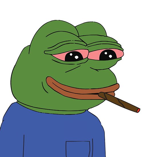 "Smoking Pepe" Poster by Aiden93 | Redbubble