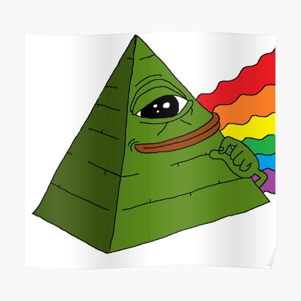 "Pyramid Pepe" Poster by Aiden93 | Redbubble