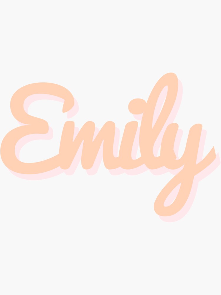 "Emily" Sticker for Sale by hananharwood | Redbubble