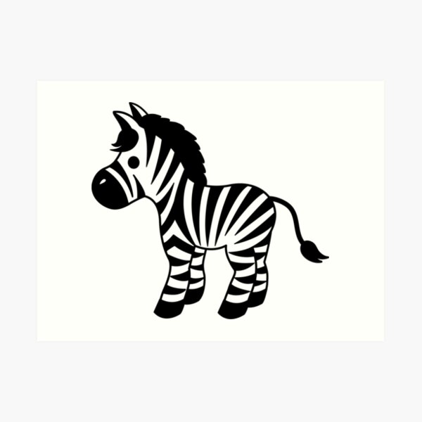 "My Cute Little Zebra Friend" Art Print for Sale by cindyfordyce ...