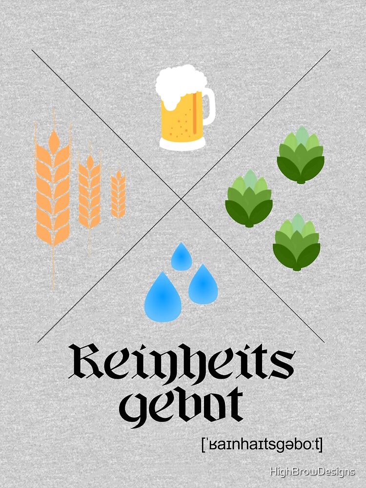 " German Beer Purity Law Reinheitsgebot " T-shirt for Sale by ...