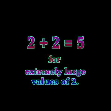 2 Plus 2 = 5” Funny Math Joke" Poster for Sale by PatricianneK | Redbubble