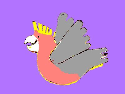 "Laughing Galah 2 in Blue" by LexaTHarpell | Redbubble