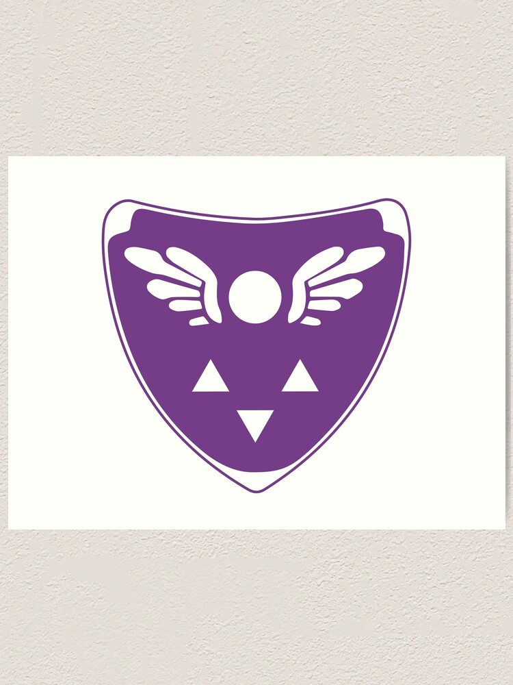 "DELTARUNE 03 - SHIELD SYMBOL" Art Print for Sale by Alvajahu | Redbubble