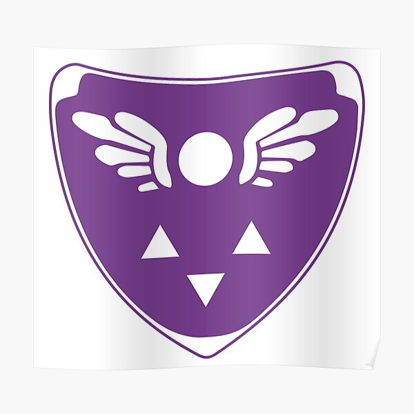 "DELTARUNE 03 - SHIELD SYMBOL" Poster by Alvajahu | Redbubble