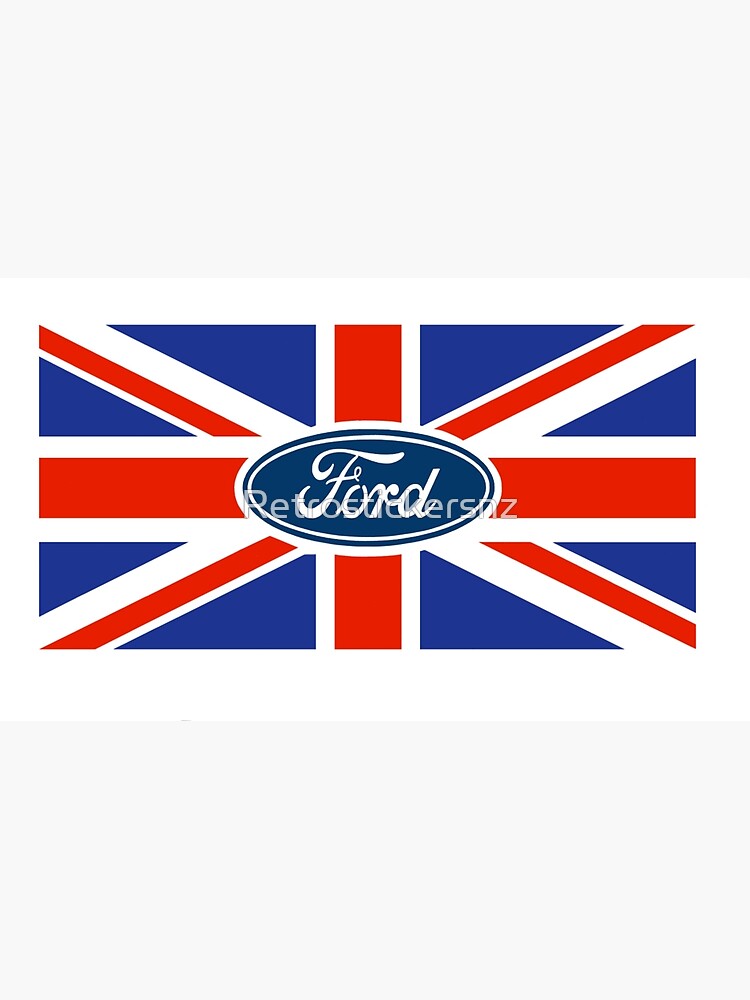 "Ford Union Jack" Poster by Retrostickersnz | Redbubble