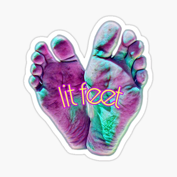 "Lit Feet Logo " Sticker for Sale by litfeet | Redbubble