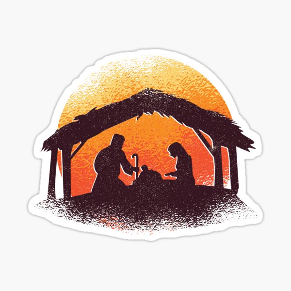 "Nativity Manger" Sticker for Sale by Outskirts33 | Redbubble