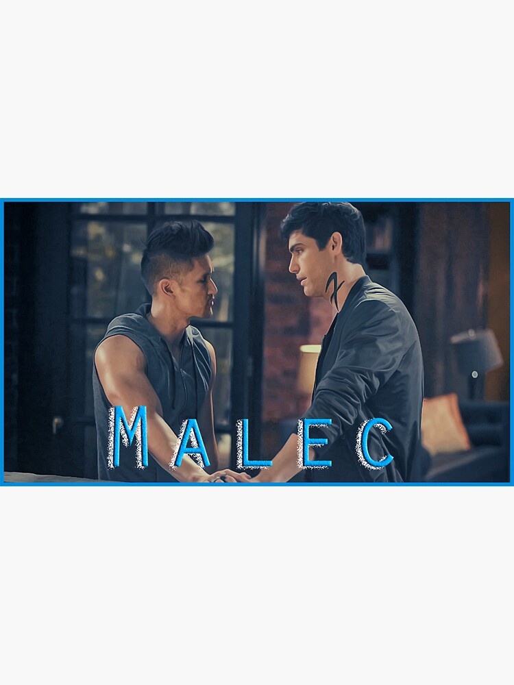 "MALEC - Shadowhunters (Magnus Bane & Alec Lightwood)" Sticker for Sale ...