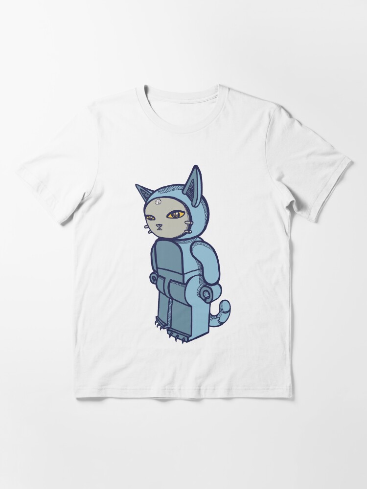 "Blocky Cat Robot Blue" T-shirt by Adew | Redbubble