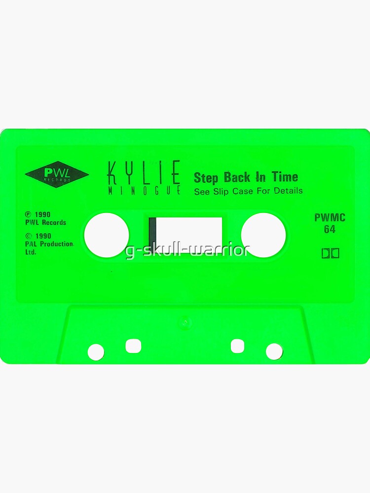 "Kylie - Step Back In Time Cassingle" Sticker for Sale by g-skull ...