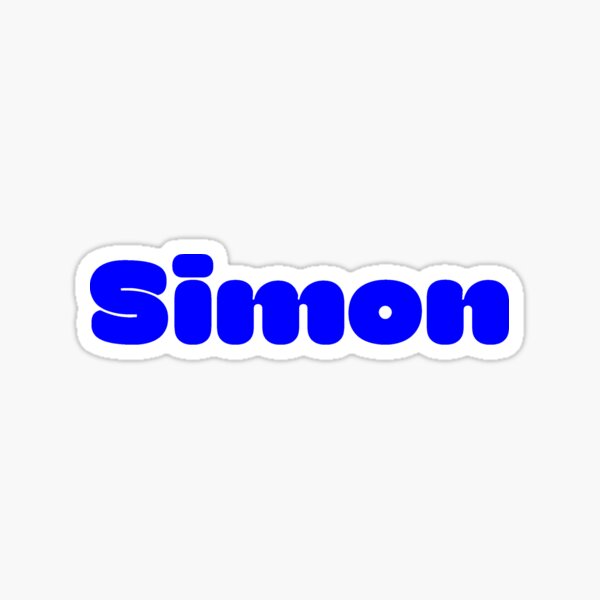 "Simon" Sticker for Sale by Shalomjoy | Redbubble