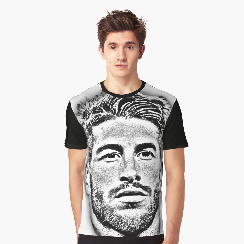 "Sergio Ramos Football Player" T-shirt for Sale by V1rgil | Redbubble ...