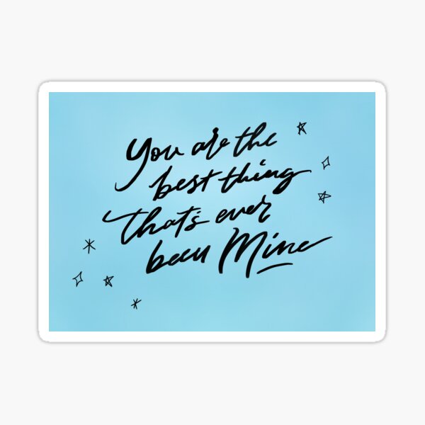 "mine" Sticker by Allabeckzz | Redbubble