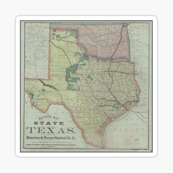 "Vintage Texas State map" Sticker for Sale by Geekimpact | Redbubble