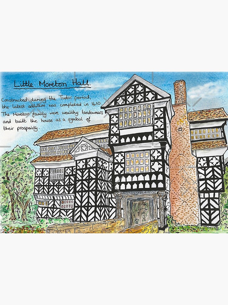 "Little Morton Hall" Poster for Sale by Ian Coppack | Redbubble