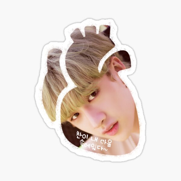 "Stray Kids Bang Chan Heart - Chan is in my heart~" Sticker for Sale by ...