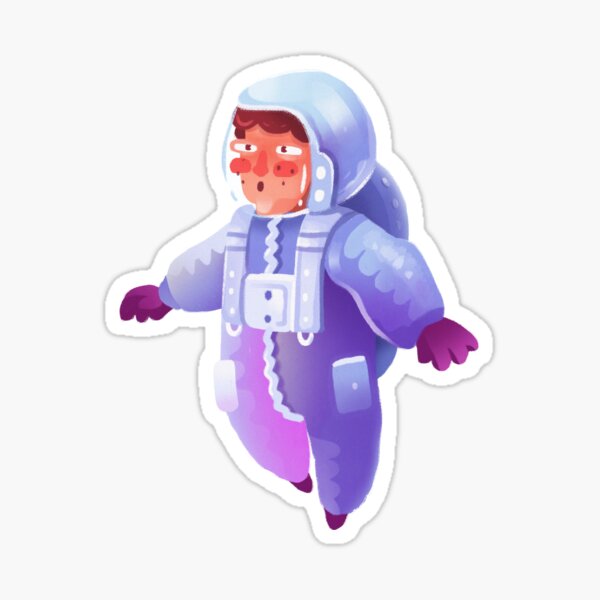 "Hey, Mr. Spaceman" Sticker for Sale by Etiennelaurent | Redbubble