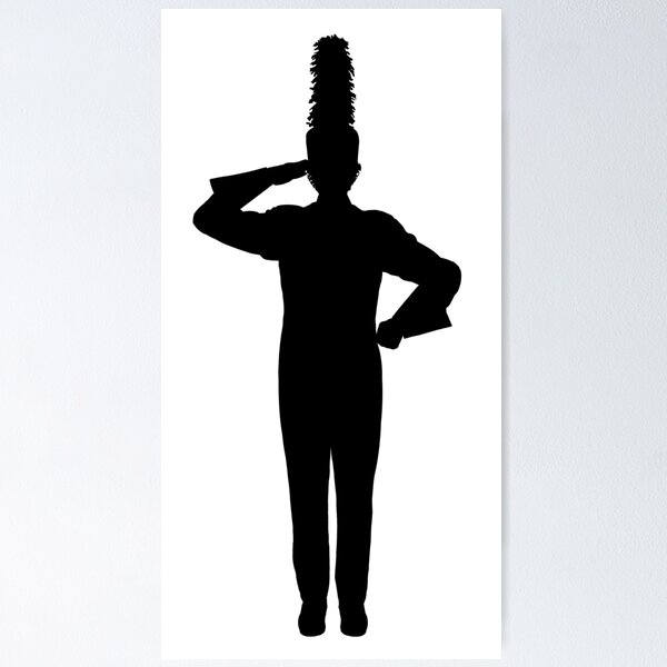 "Marching Band Drum Major, Saluting" Poster for Sale by Vistascribe ...