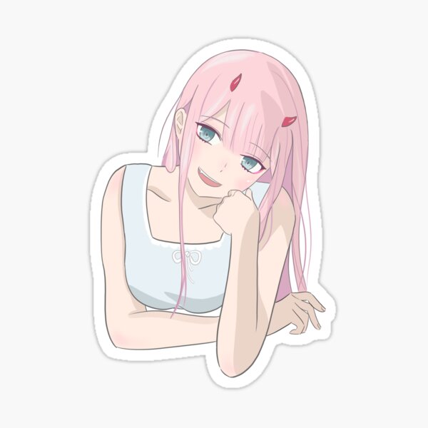"Zero Two" Sticker for Sale by Bothaina | Redbubble