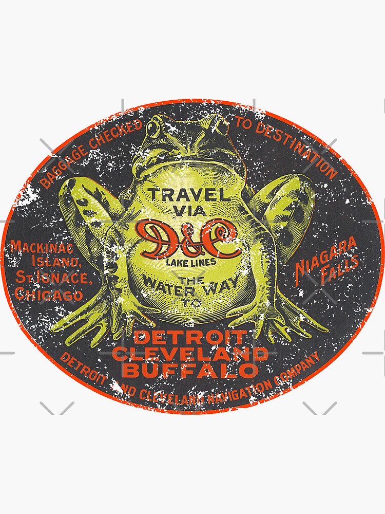 "Travel Frog" Sticker by Retrorockit | Redbubble
