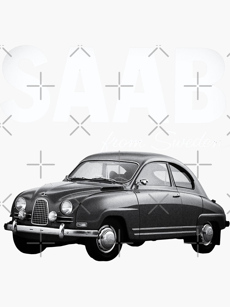 "SAAB" Sticker for Sale by ThrowbackMotors | Redbubble