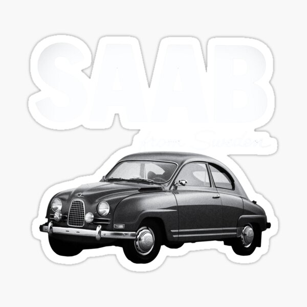 "SAAB" Sticker for Sale by ThrowbackMotors | Redbubble