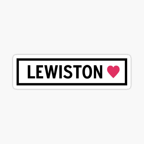 "Lewiston" Sticker for Sale by homelove | Redbubble
