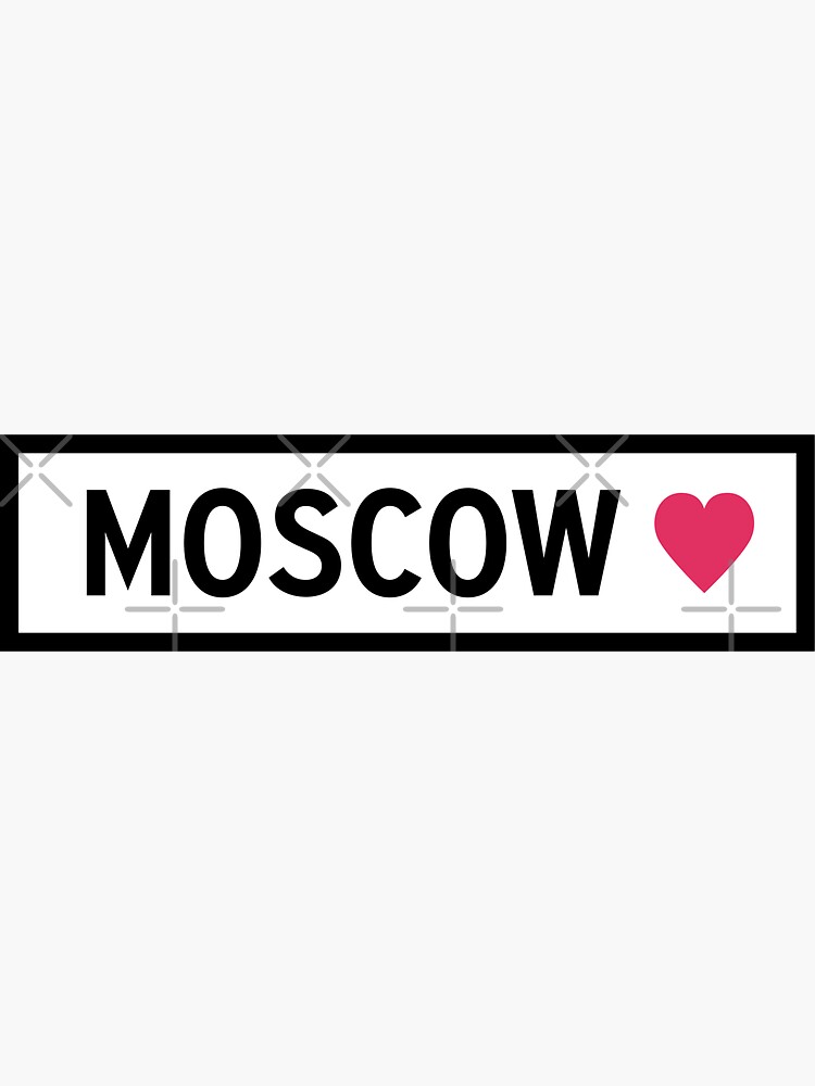 "Moscow" Sticker for Sale by homelove | Redbubble
