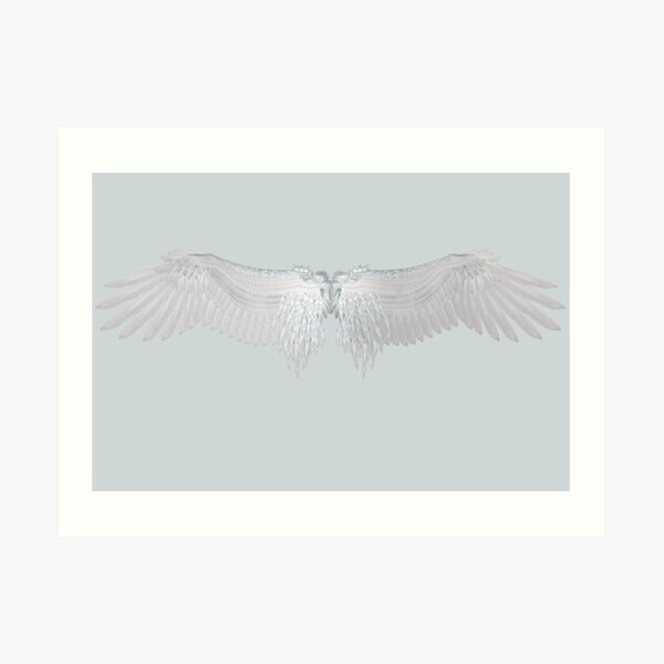 "Ethereal Angel Wings | Ethereal Blue Personalized Sympathy Memorial ...