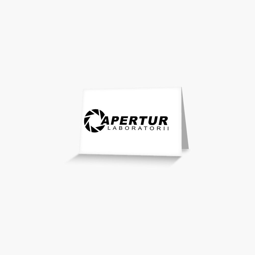 "Portal 2: Aperture Science Logo" Greeting Card by Shineytrooper ...