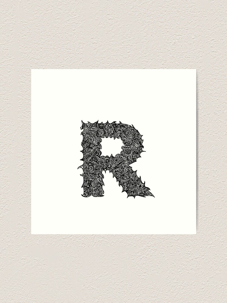 "Hand drawn Letter - R" Art Print for Sale by Digital2day | Redbubble